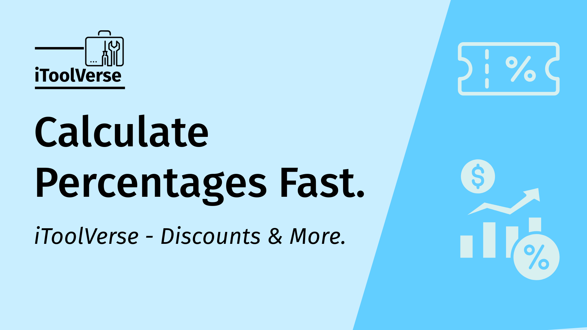 Percentage Calculator - Discounts & Changes | iToolVerse