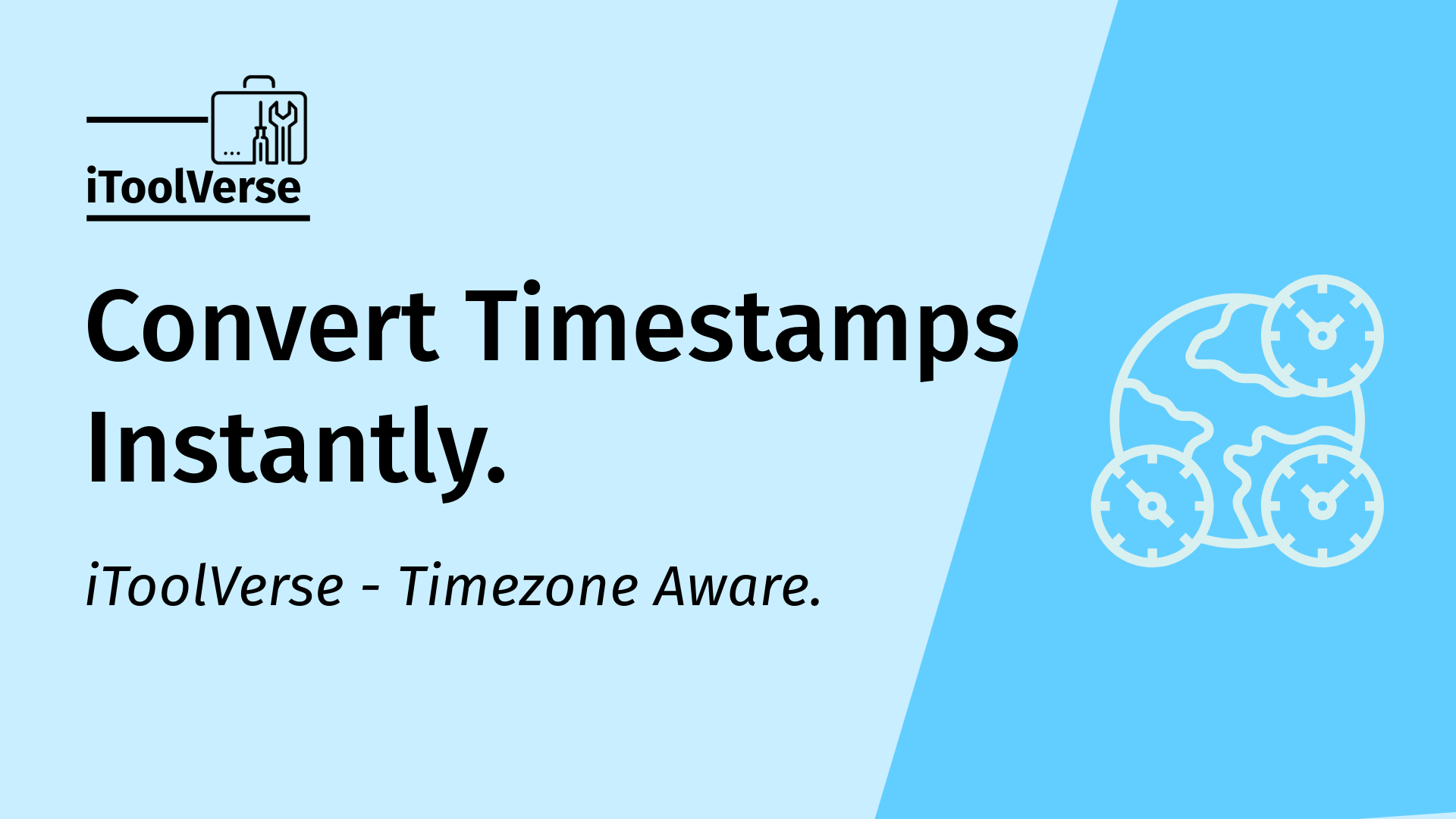 Timezone Converter - Convert Timestamps for Developers | iToolVerse